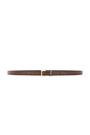 Saint Laurent Cassandre Belt Dark Wet Clay
