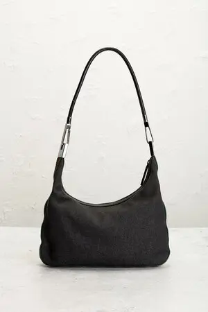 Gucci Denim Clasp Hobo Bag