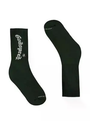 GODSPEED Logo-intarsia Socks - Green