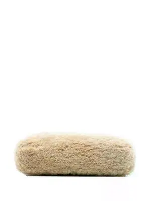 Saint Laurent 2021 Quilted Shearling Sade Puffer Envelope Clutch