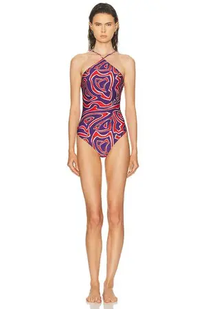 Emilio Pucci Scoop Neck Swimsuits