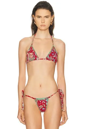 Akoia Swim Batik Smock Crochet Bikini - Karang