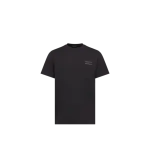Moncler Logo Cotton Jersey T-shirt - Black