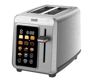 LIVWELL Smart Touch 2 Slice Metal Toaster, Stai Nless Steel - One-color