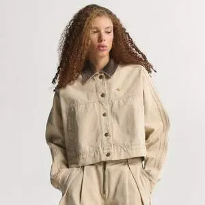 Adidas Canvas Tracktop Jacket - Stone Khaki