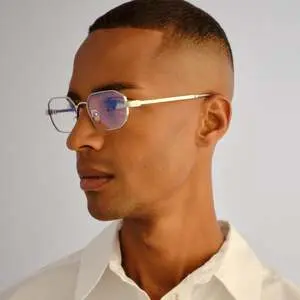 Le Specs Mythic Octagon Sunglasses - Silver