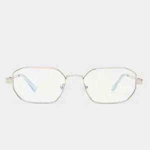 Le Specs Mythic Octagon Sunglasses Silver