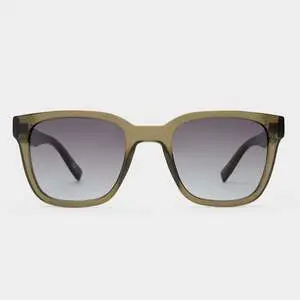 Le Specs Elixir Square Frame Sunglasses - Khaki
