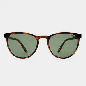 Le Specs Invincible Round Frame Sunglasses - Tort