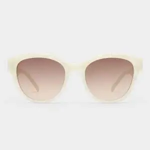 Le Specs Majestic Marble Sunglasses - White