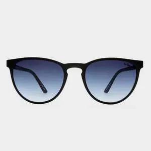 Le Specs Invincible Round Sunglasses - Matte Black