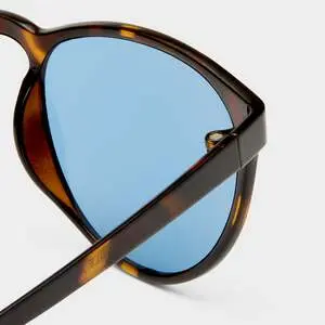 Le Specs Invincible Round Frame Sunglasses - Tokyo Tort