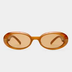 Le Specs Work It Sunglasses - Gold Pearl