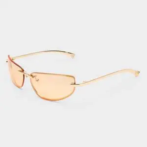Le Specs Bubbles Rimless Sunglasses - Gold