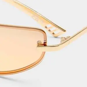 Le Specs Bubbles Rimless Sunglasses - Gold