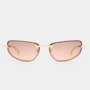 Le Specs Bubbles Grad Sunglasses - Gold Smokey Pink