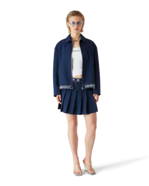 Casablanca Navy Wool Suit Jacket - Multicolor