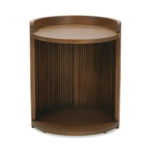 HUDSON PARK COLLECTION Rowe Fidi Alternate Round End Table - Sesame