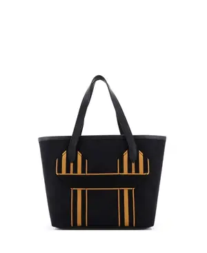 Hermès Pursangle Tote Canvas With Leather