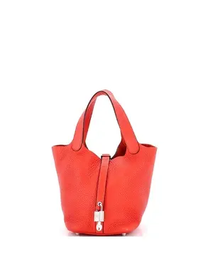 HERMES Pm Picotin Lock Bag Clemence