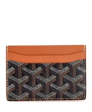 GOYARD Saint Sulpice Card Holder Coated Canvas - Brown