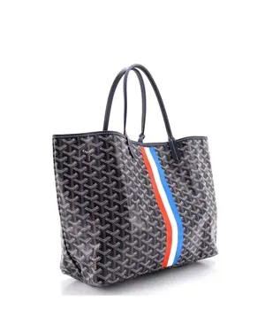Goyard Pm Saint Louis Tote Coated Canvas - Blue