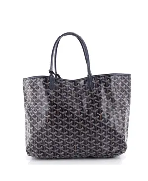 Goyard Pm Saint Louis Tote Coated Canvas - Blue
