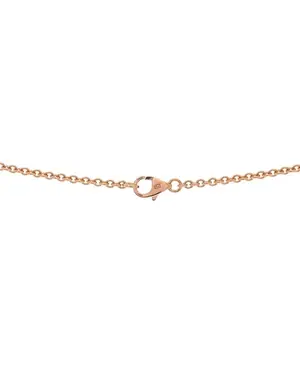 CARTIER Love Interlocking Necklace 18k Rose Gold 17.25