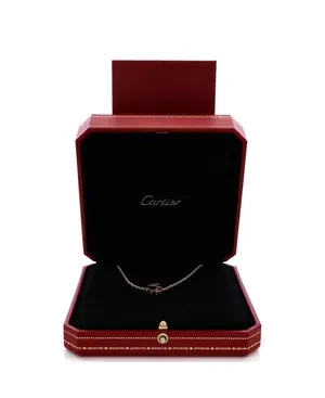 CARTIER Love Interlocking Necklace 18k Rose Gold 17.25