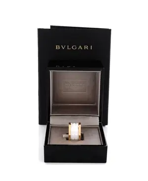 BVLGARI B.zero1 Three Band Ring 18k Rose Gold And Ceramic