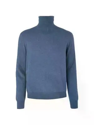 Agnona Roll-neck Cashmere Sweater - Blue