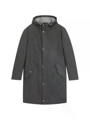 BOSS Padded Hooded Coat - Grey