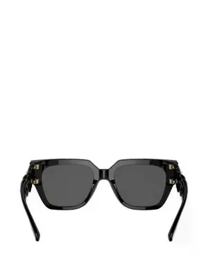 Versace Chain-design Square-frame Sunglasses