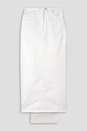 White Maxi Denim Skirts