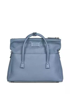 MAISON MARGIELA Grained Leather Tote Bag - Blue