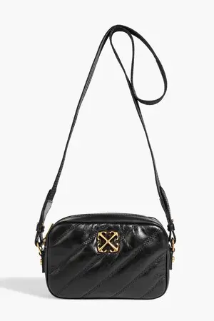 Off-White Quilted Leather Crossbody Bag