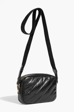 Off-White Quilted Leather Crossbody Bag