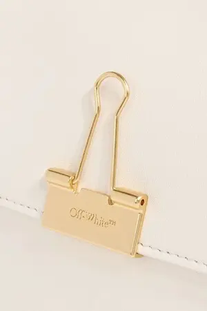 Off-White Binder Leather Shoulder Bag - Off-white