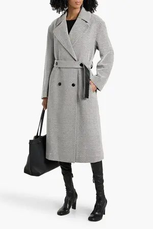 Proenza Schouler Ronan Belted Double-breasted Twill Coat