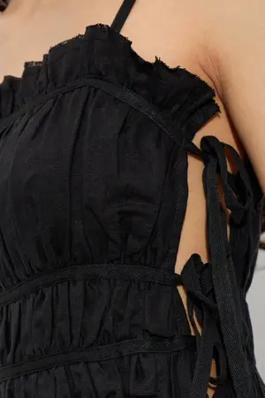 Cult Gaia Flared Hem Midi Dress