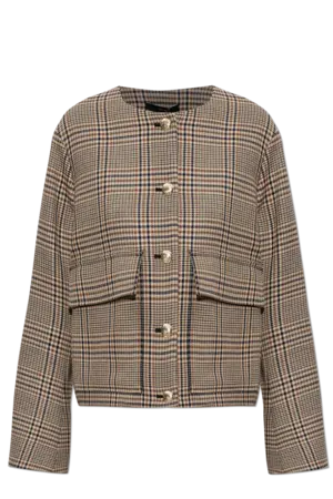 Paul Smith Checked Pattern Blazer - Brown