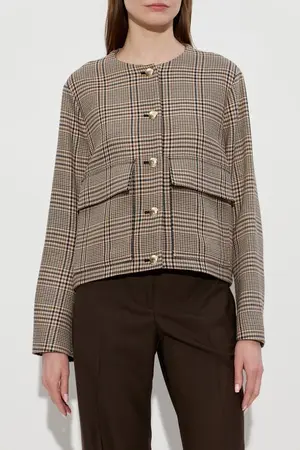 Paul Smith Checked Pattern Blazer - Brown