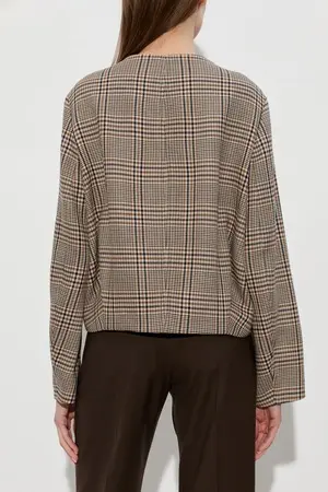 Paul Smith Checked Pattern Blazer - Brown