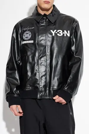 Y3 X Neighborhood Leather Jacket