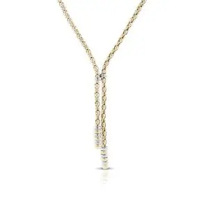 TOSCANO 14k Beaded Lariat Necklace - Tt
