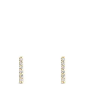 Benbridge Round Diamond Bar Earrings - H-j