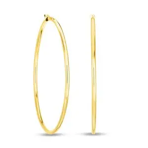 Roberto Coin Basic Gold Hoop Earrings - Yg