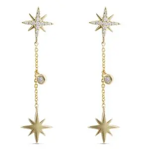 BENBRIDGE Star Cluster Diamond Dangle Earrings