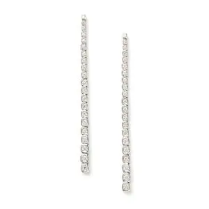 Benbridge Diamond Drop Earrings In 14k White Gold - Wg