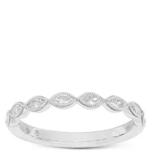 BELLA PONTE Diamond Band In 14k White Gold - Wg